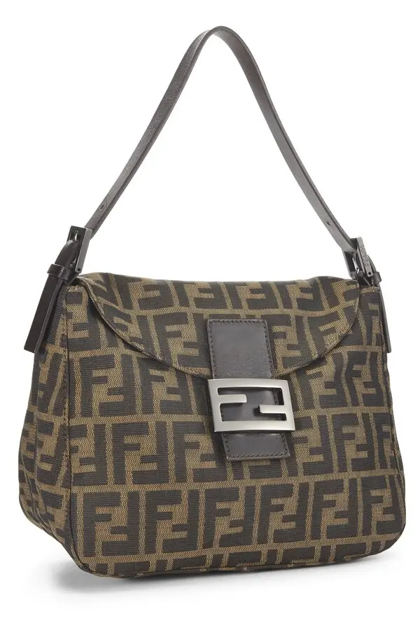 Fendi Zucca Shoulder Bag - Brown