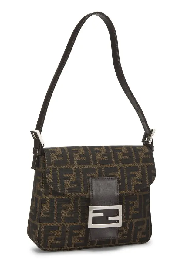 Fendi Zucca Canvas Shoulder Bag