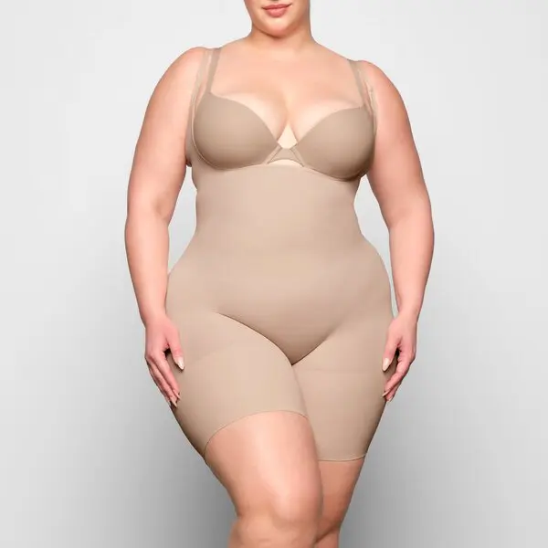 SKIMS Seamless Sculpt Butt Lifting Open Bust Bodysuit - Mica