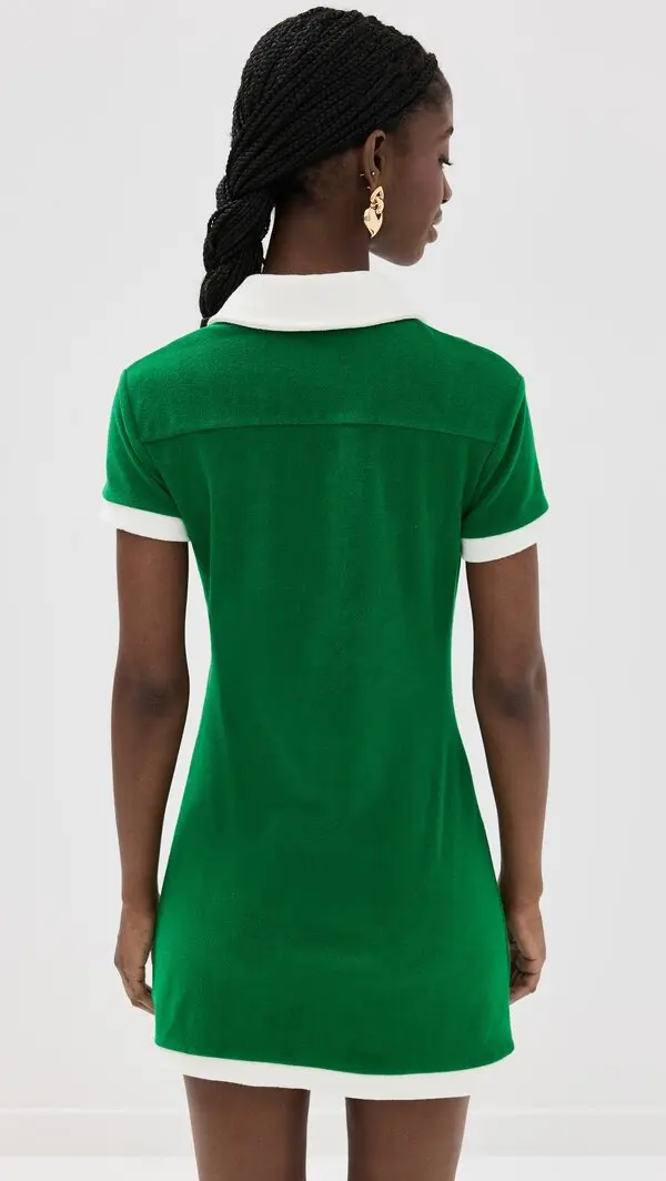 green emerald velvet dress STAUD Women's Paityn Dress, Seaweed/Navy, Green, L at Amazon Women's  Clothing store