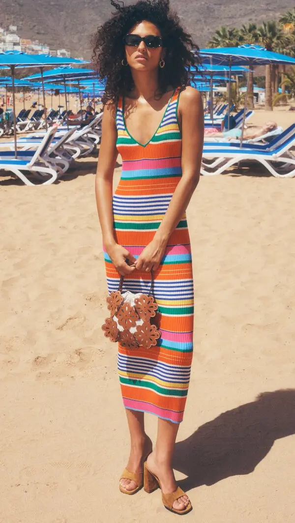 slim fit dress slacks Staud Wells Dress – Erica Wilson main image 1