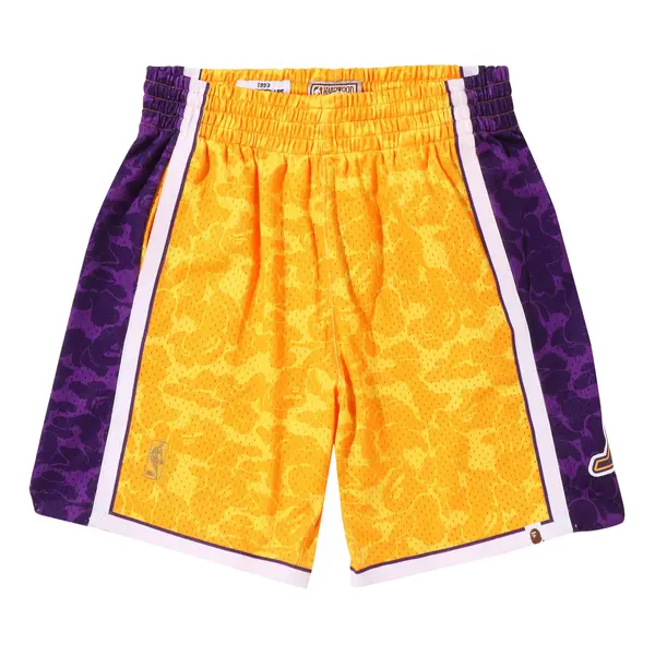 A BATHING APE X Mitchell & Ness Los Angeles Lakers Shorts