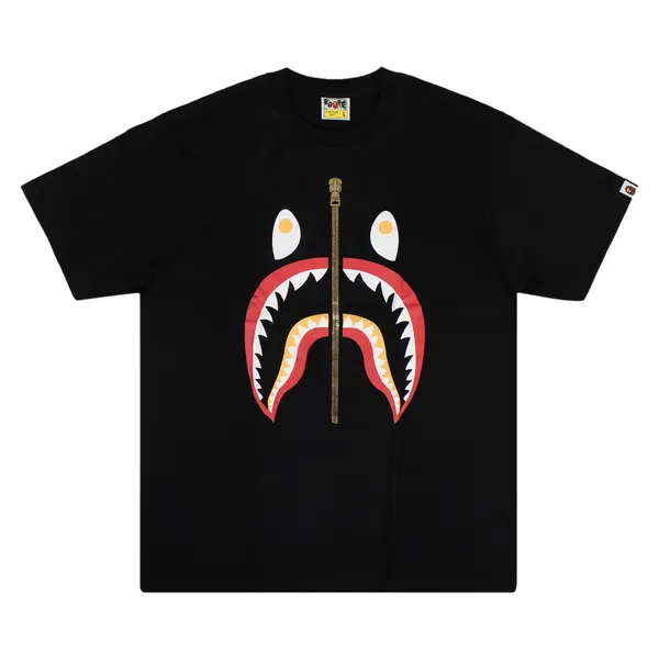 A BATHING APE Colors Shark Tee - Black