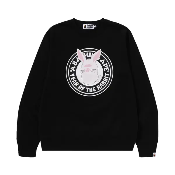 A BATHING APE Year Of The Rabbit Crewneck - Black