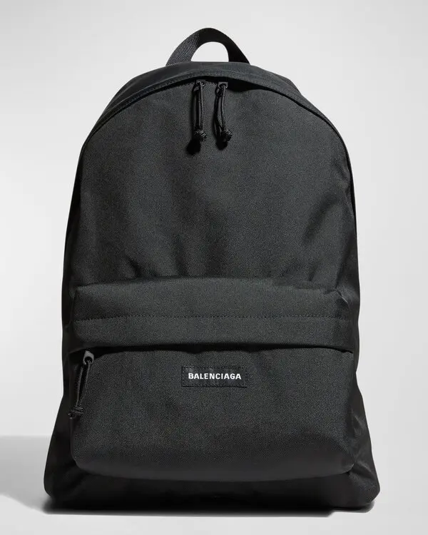 Balenciaga Logo Backpack - 1000 Black