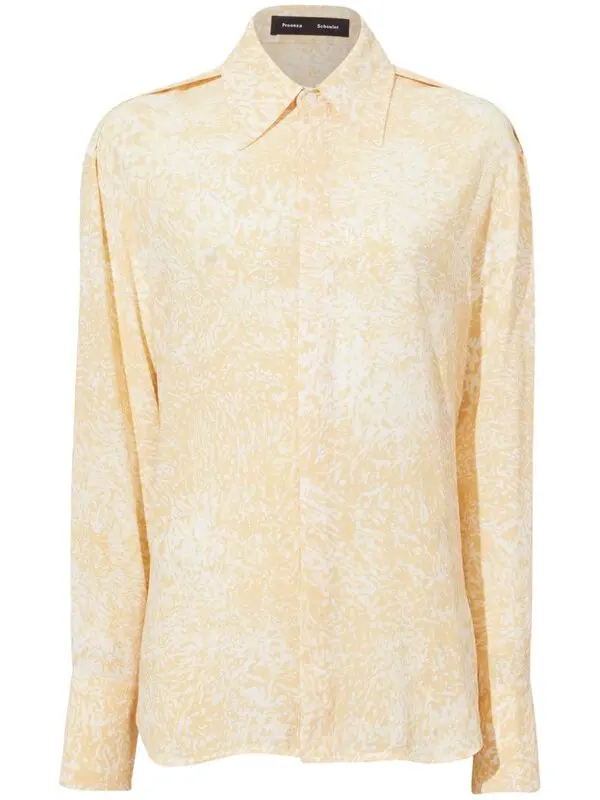 Proenza Schouler Abstract-pattern Shirt - Yellow