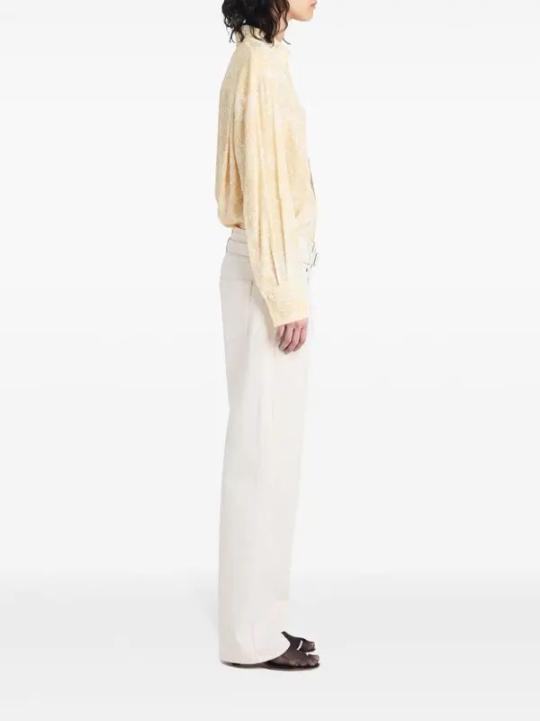 Proenza Schouler Abstract-pattern Shirt - Yellow