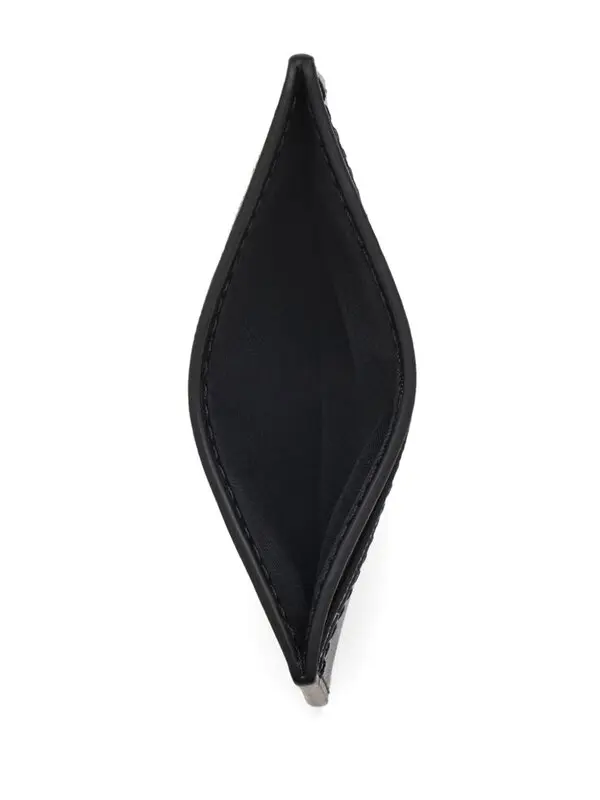 Marc Jacobs Logo-print Leather Cardholder - Black