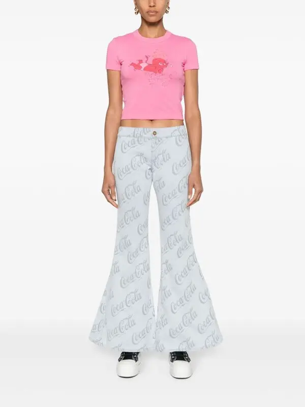 ERL X Coca-cola Jacquard Flared Jeans