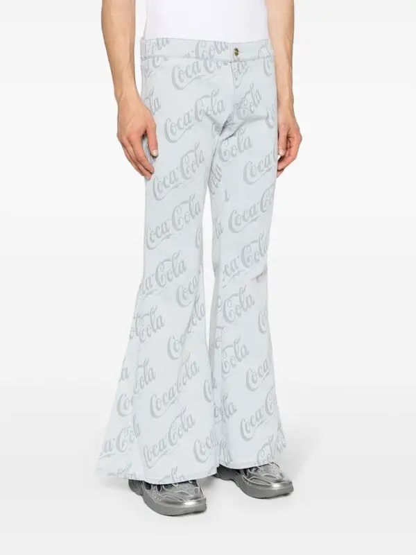 ERL X Coca-cola Jacquard Flared Jeans
