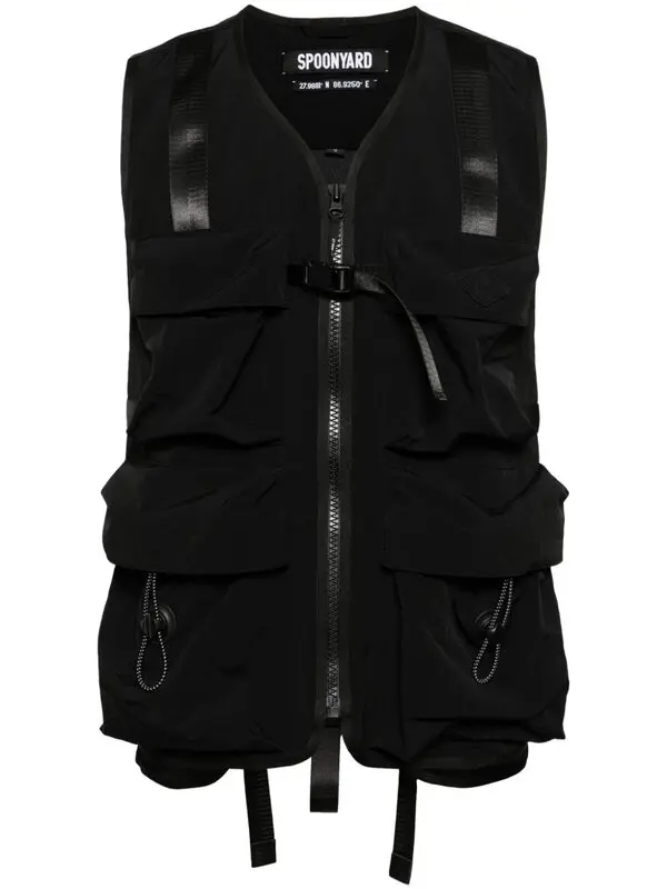SPOONYARD Logo-appliquéd Ripstop Waistcoat