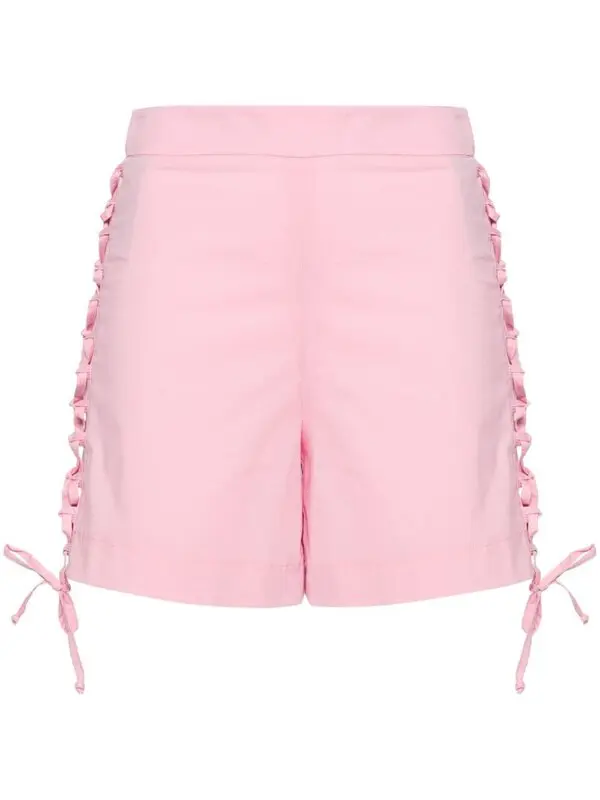 Federica Tosi Lace-up Poplin Shorts