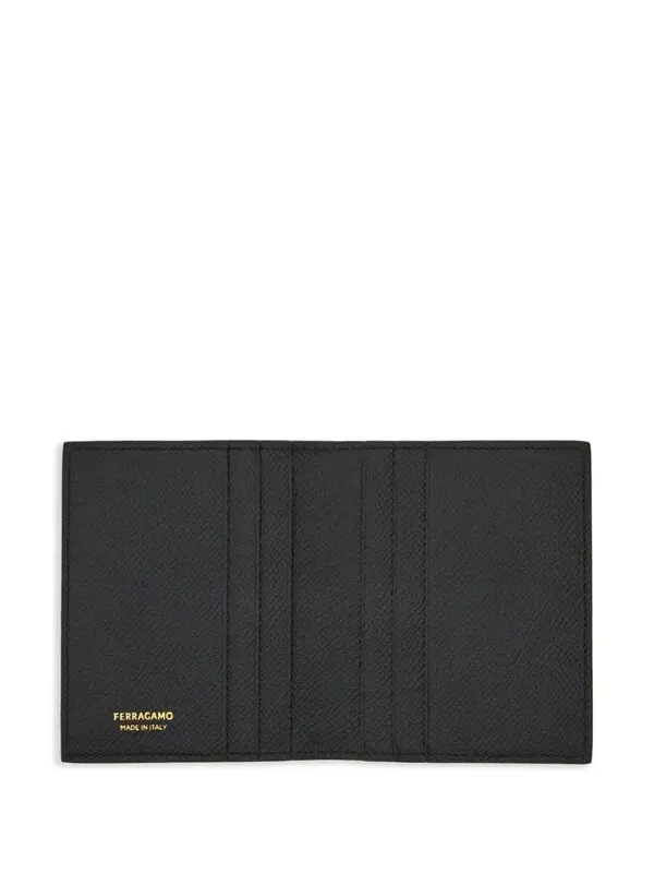 FERRAGAMO Gancini Credit Card Holder - Black