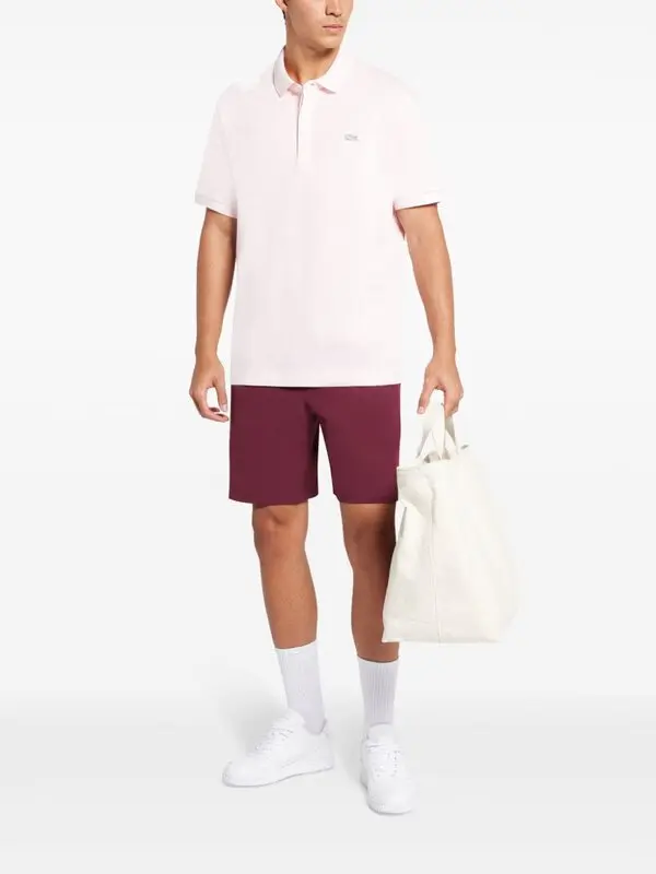 Lacoste Logo-appliqué Short-sleeved Polo Shirt - Pink