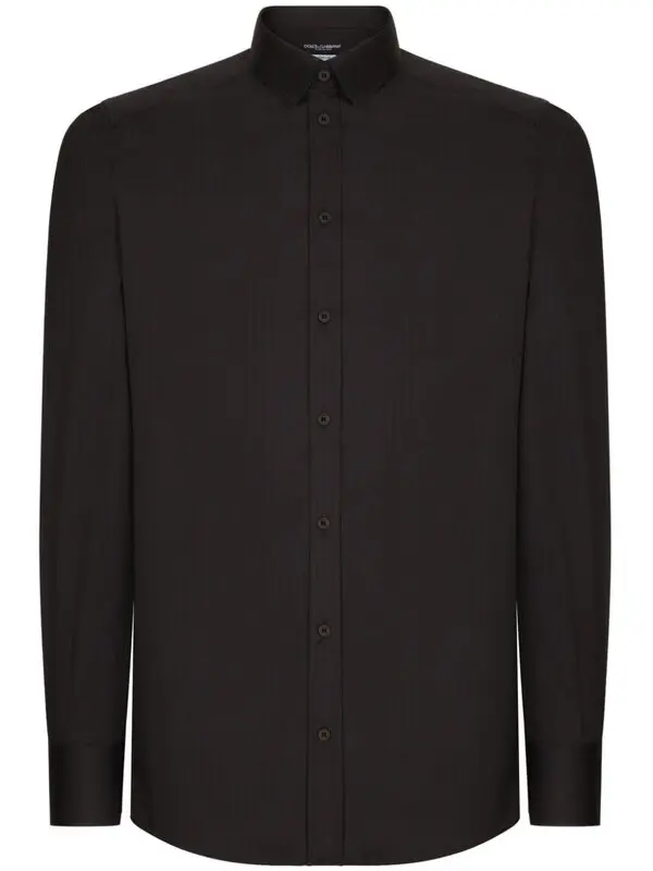 Dolce & Gabbana Long-sleeve Stretch-cotton Shirt