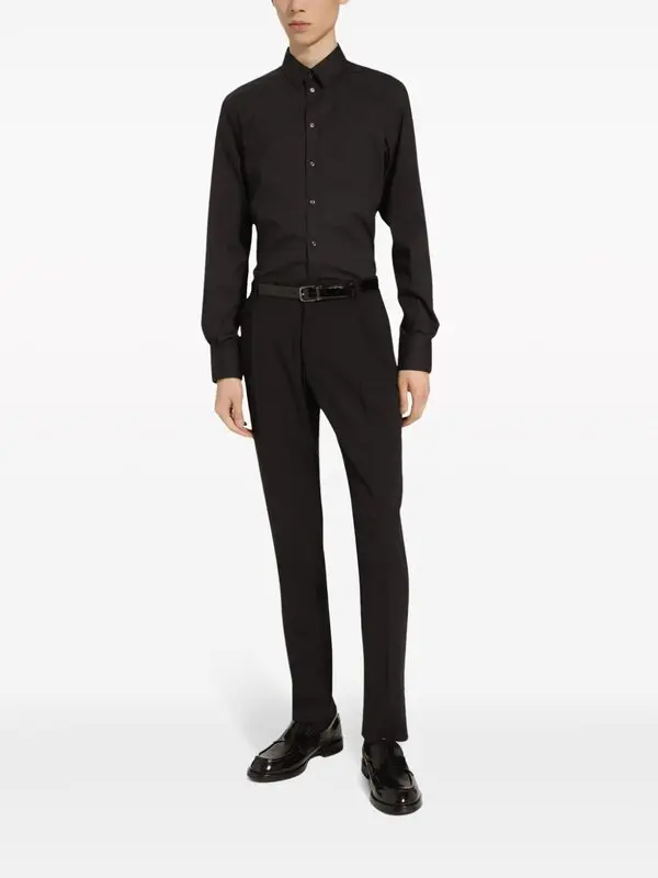 Dolce & Gabbana Long-sleeve Stretch-cotton Shirt