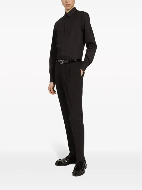 Dolce & Gabbana Long-sleeve Stretch-cotton Shirt