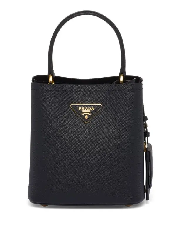Prada Saffiano Leather Mini Tote - Black