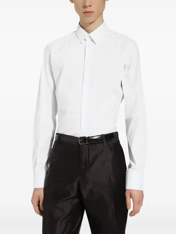 Dolce & Gabbana Long-sleeve Stretch-cotton Shirt