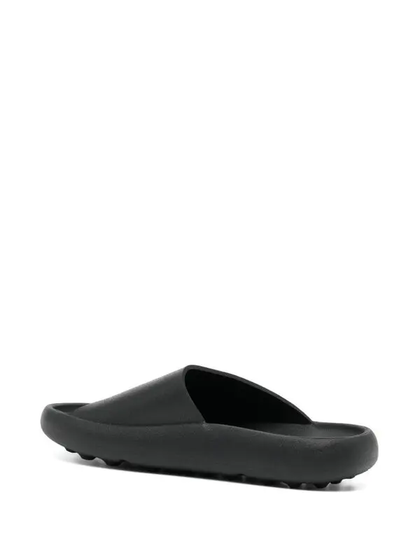 AMBUSH Logo-print Ridged-sole Slides - Black