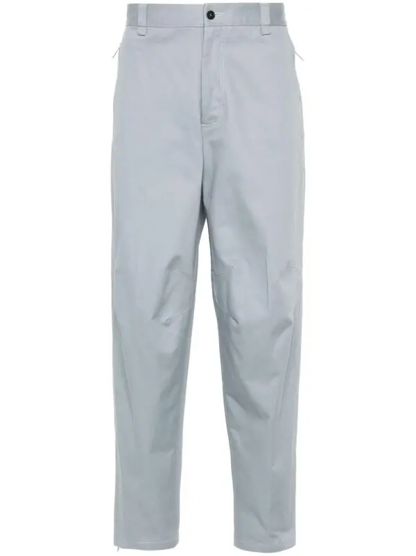 LANVIN Biker Straight-leg Trousers - Grey