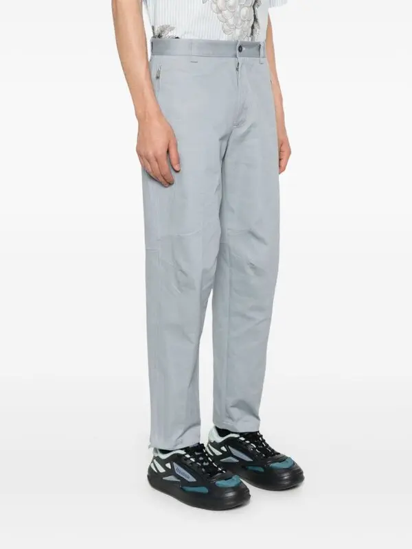 LANVIN Biker Straight-leg Trousers - Grey