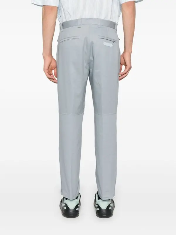 LANVIN Biker Straight-leg Trousers - Grey