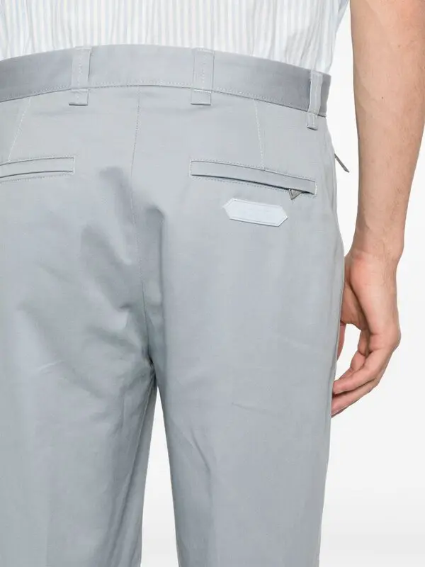 LANVIN Biker Straight-leg Trousers - Grey