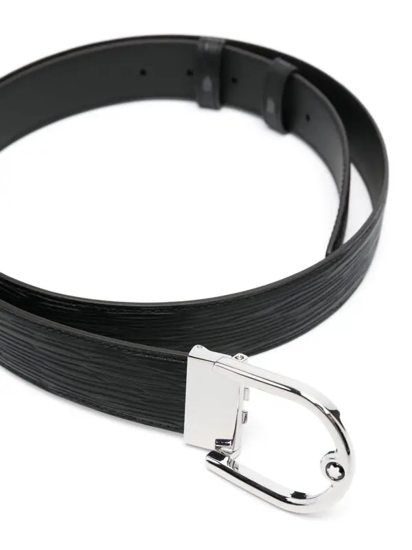 Montblanc Reversible Leather Belt - Black