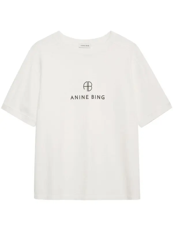 ANINE BING Logo-print T-shirt - White