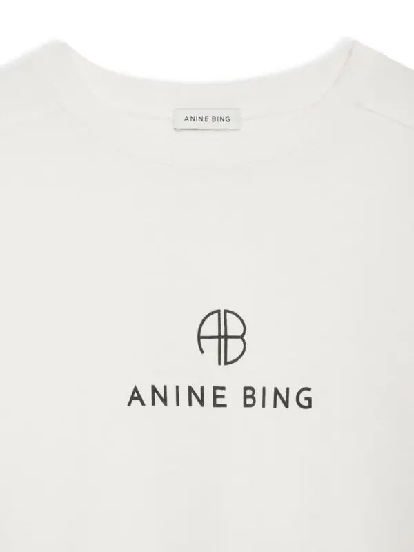 ANINE BING Logo-print T-shirt - White