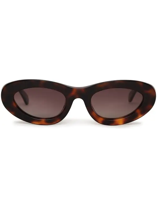 ANINE BING Roma Cat-eye Sunglasses - Brown
