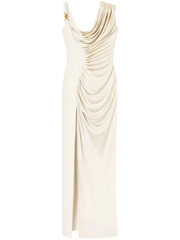 Versace Medusa '95 Draped Gown - Neutrals