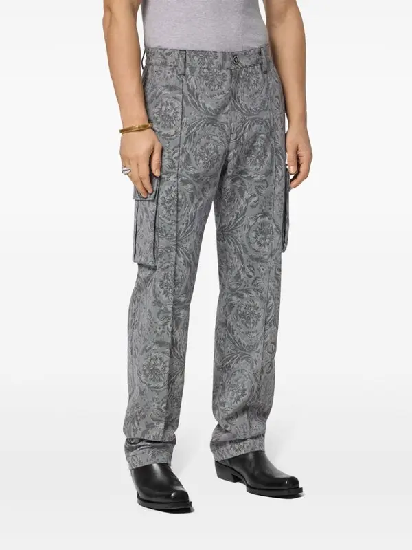 Versace Barocco Jacquard Cargo Trousers