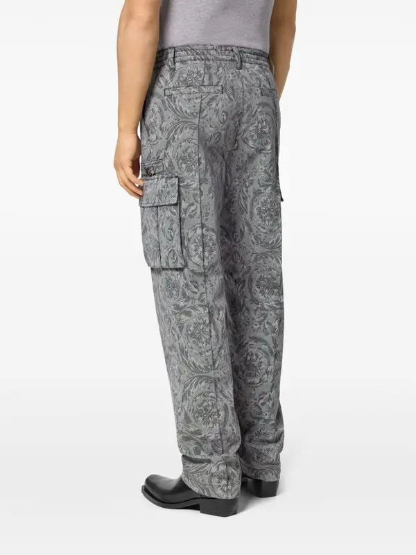 Versace Barocco Jacquard Cargo Trousers