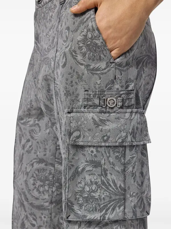 Versace Barocco Jacquard Cargo Trousers