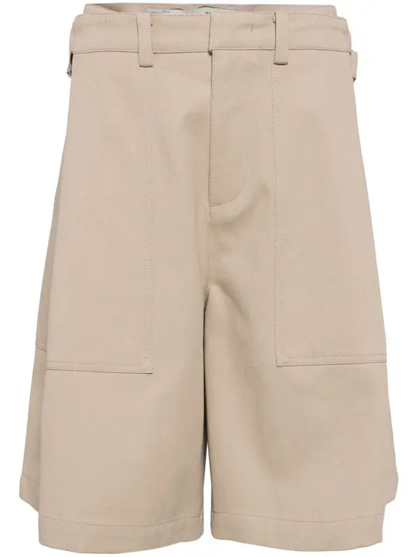 SYSTEM Straight-leg Cotton Bermuda Shorts