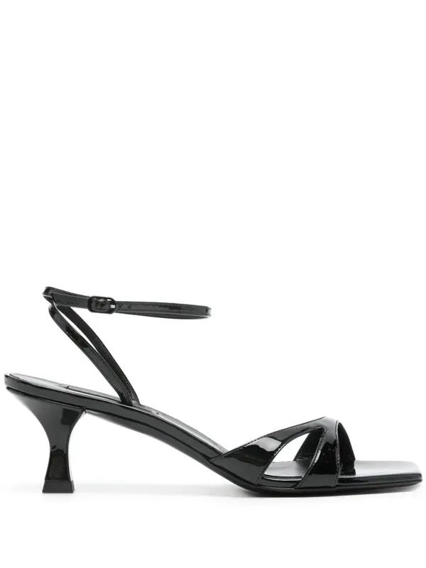 Casadei Cut-out Patent-leather Sandals