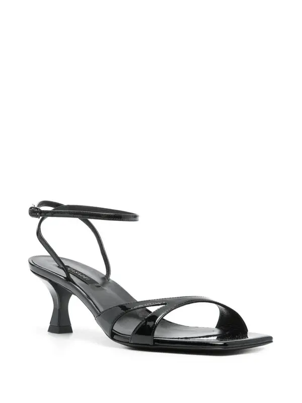Casadei Cut-out Patent-leather Sandals