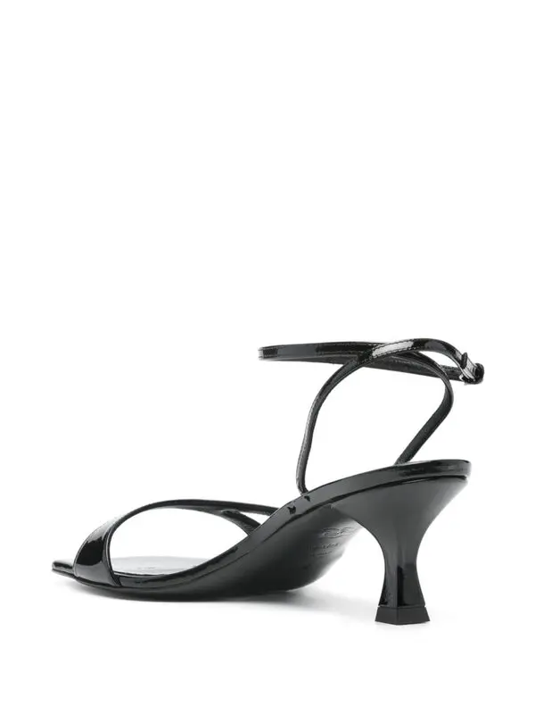 Casadei Cut-out Patent-leather Sandals