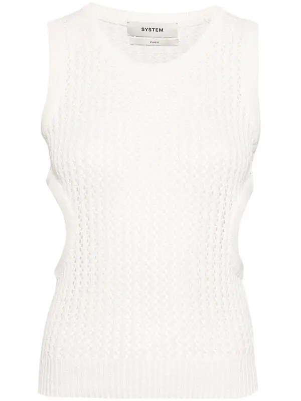 SYSTEM Skashi Crochet-knit Tank Top