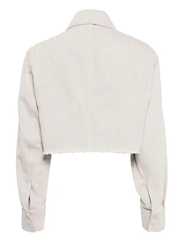 SYSTEM Cropped Cotton Jacket