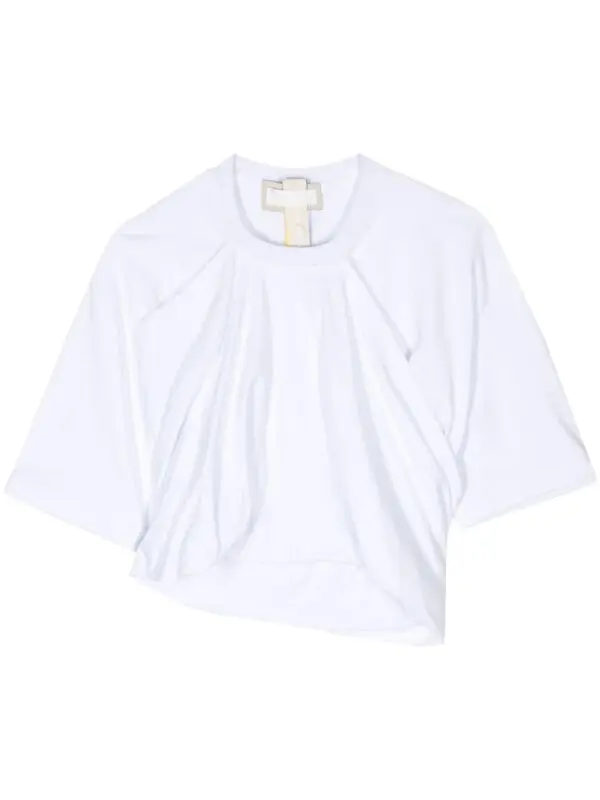 LITKOVSKA Draped Cotton T-shirt