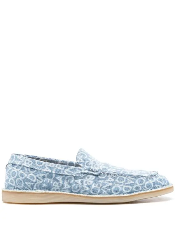 Dolce & Gabbana Logo-print Denim Loafers