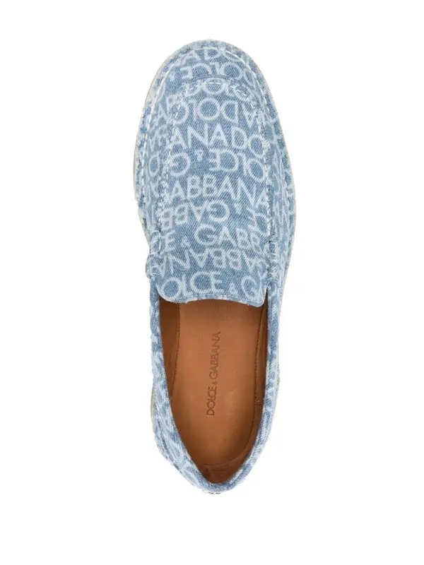 Dolce & Gabbana Logo-print Denim Loafers