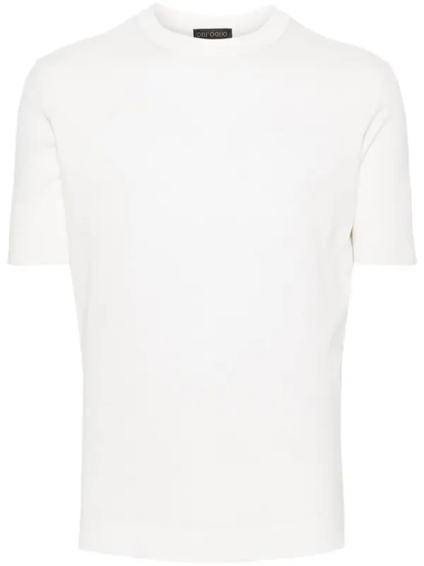 DELL'OGLIO Crew-neck Cotton T-shirt