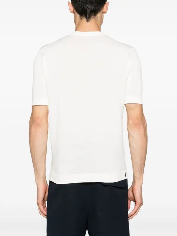 DELL'OGLIO Crew-neck Cotton T-shirt