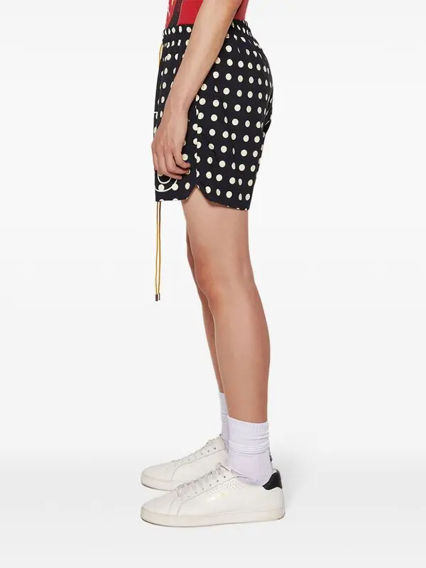 Rhude Polka-dot Logo-print Swim Shorts