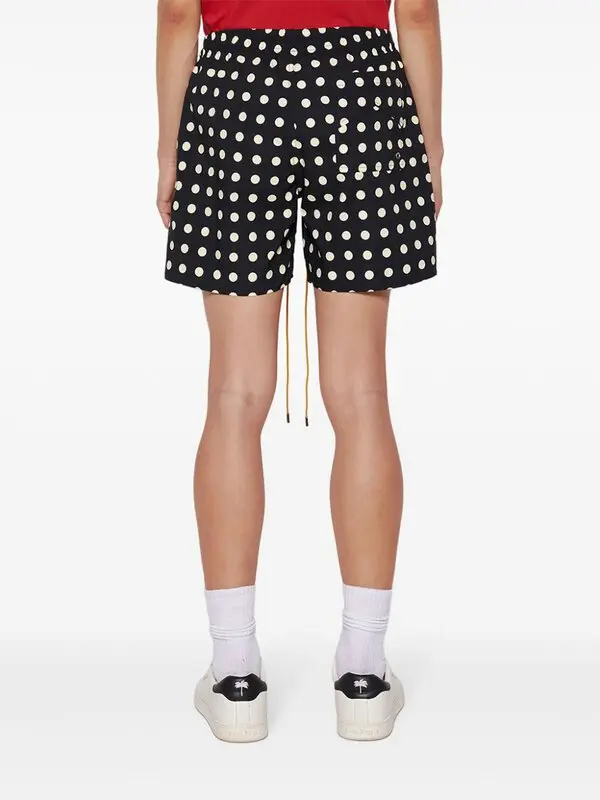 Rhude Polka-dot Logo-print Swim Shorts
