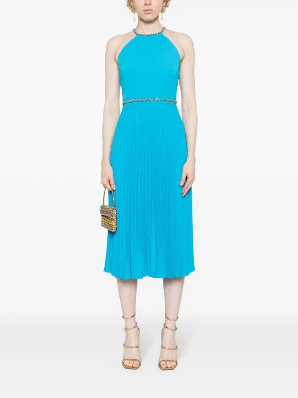 NISSA Pleated Midi Dress